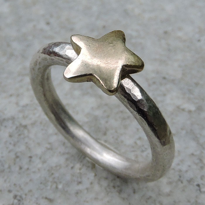 Star Ring Silver Star J